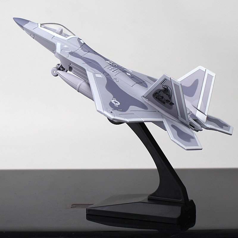 F22 Fighter Jet Military Alloy Realistic Model Toy with Sound and Light ...
