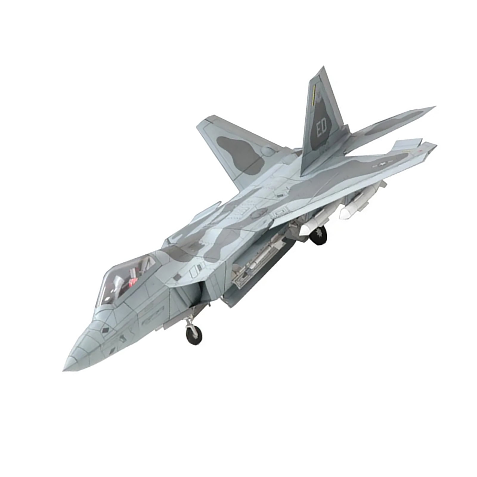 F22 Fighter Unassembled Paper Model Kit DIY Toy for Aviation ...