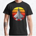 F22 Raptor Retro Sunset Classic T-shirt - Walmart.com