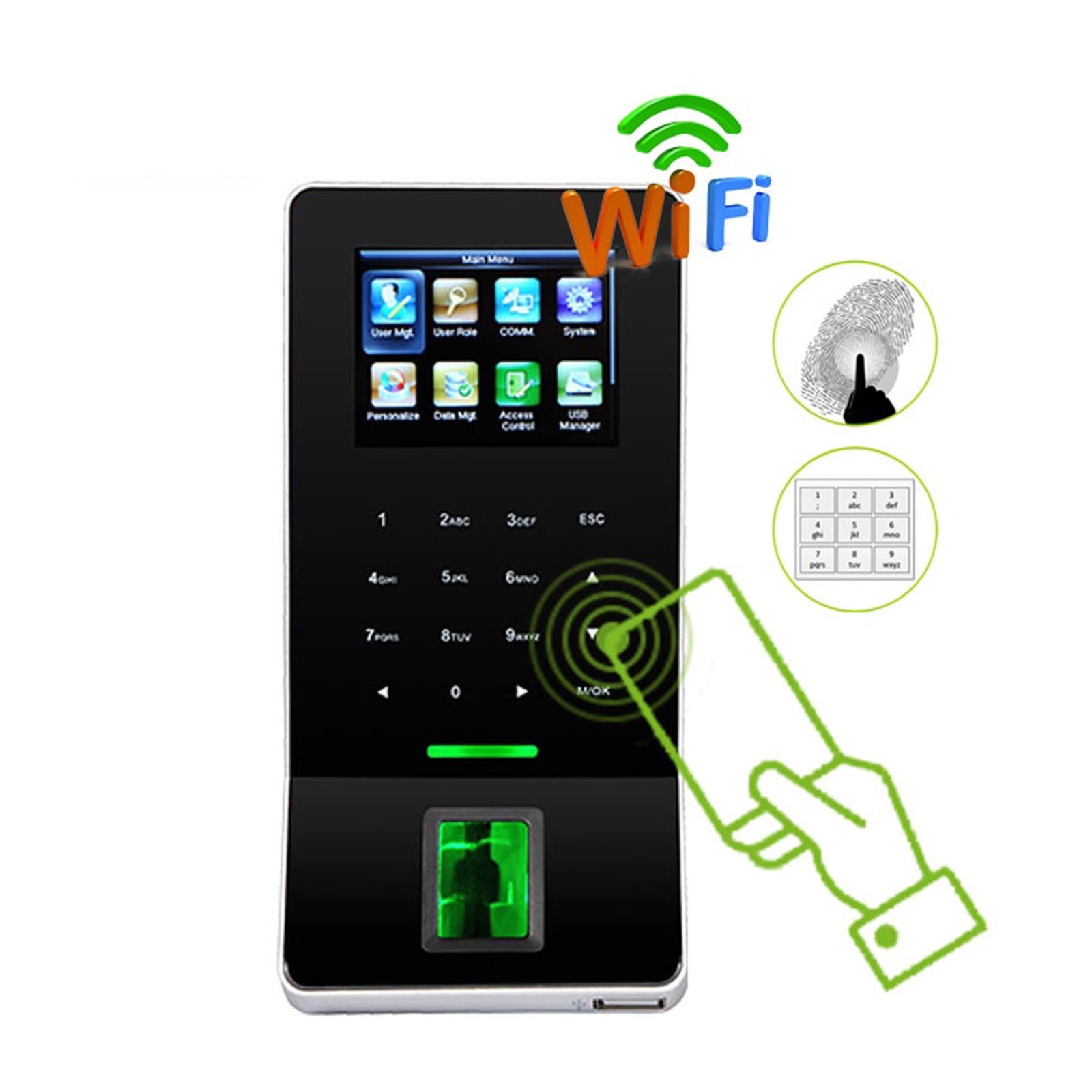 F22 USB Biometric Fingerprint Login Recognition Access Control Machine ...