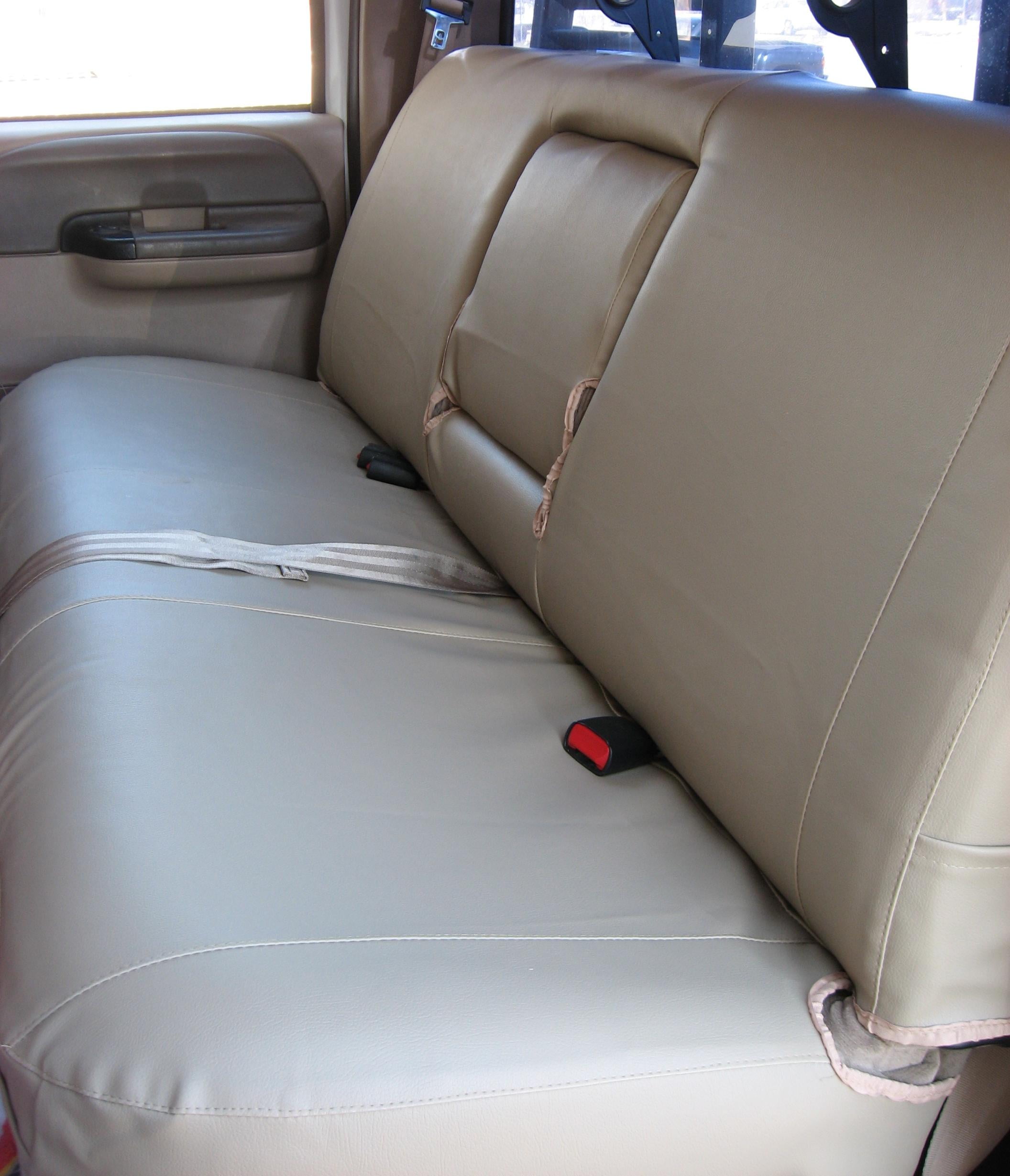 F228 1999-2009 Ford F250-F550 Rear Bench Seat with Integrated Armrests ...