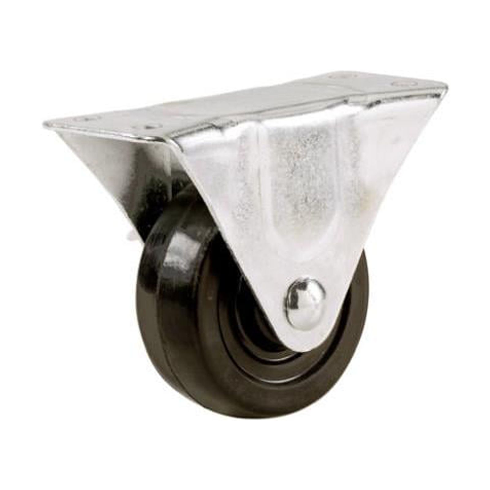 F25749 Rubber Wheel, Rigid Plate Caster, 2-1/2-In. - Quantity 18 ...
