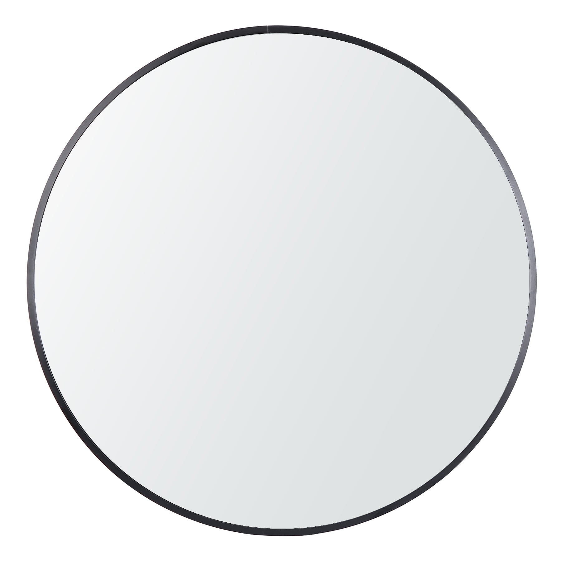 Segawe 30-in Round Wall Mirror Bathroom Vanity Mirror Aluminum Alloy ...