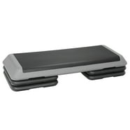 Yes4All Adjustable Aerobic Step Platform, 40 in x 16 in with 4 Risers ...