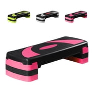 ZenSports 16-in Aerobic Step Platform W/4 Risers, Height Adjustable ...