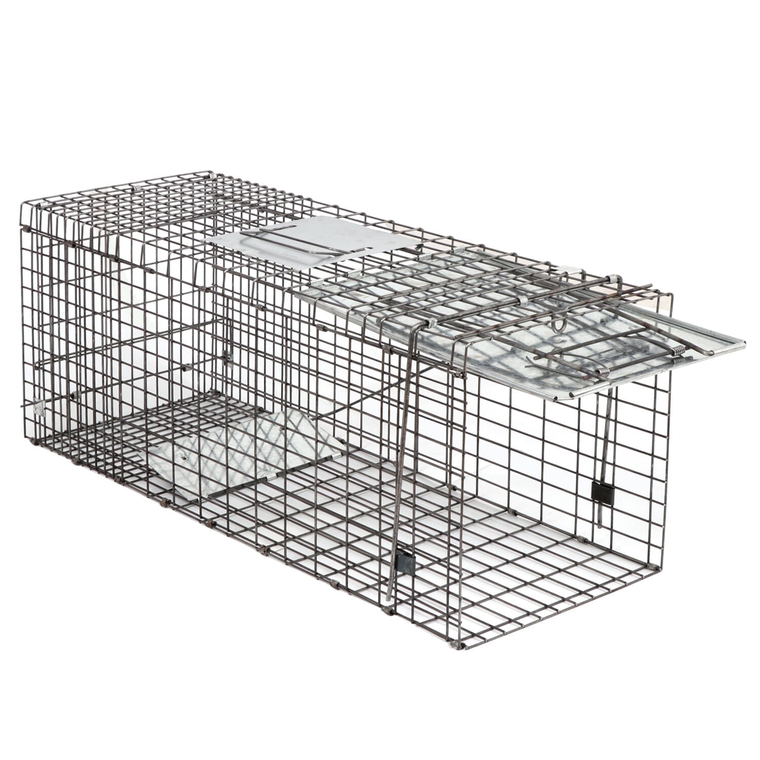 F2C Live Animal Trap Cage 32" x 12.5" x 12" Folding Catch and Release ...