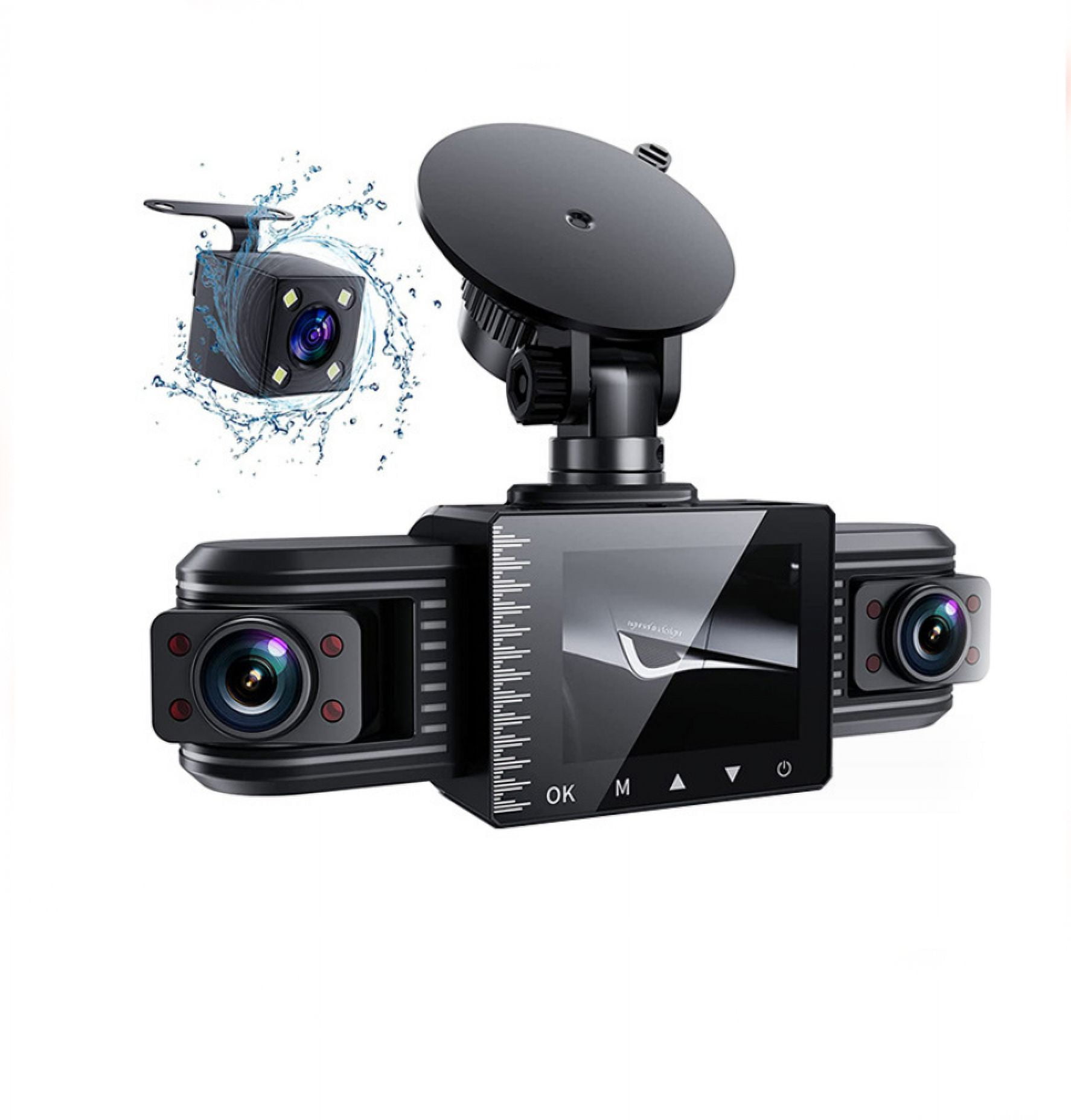F30 HD Dual Lens Dashcam with Front & Rear Auto Recording and Built-in ...