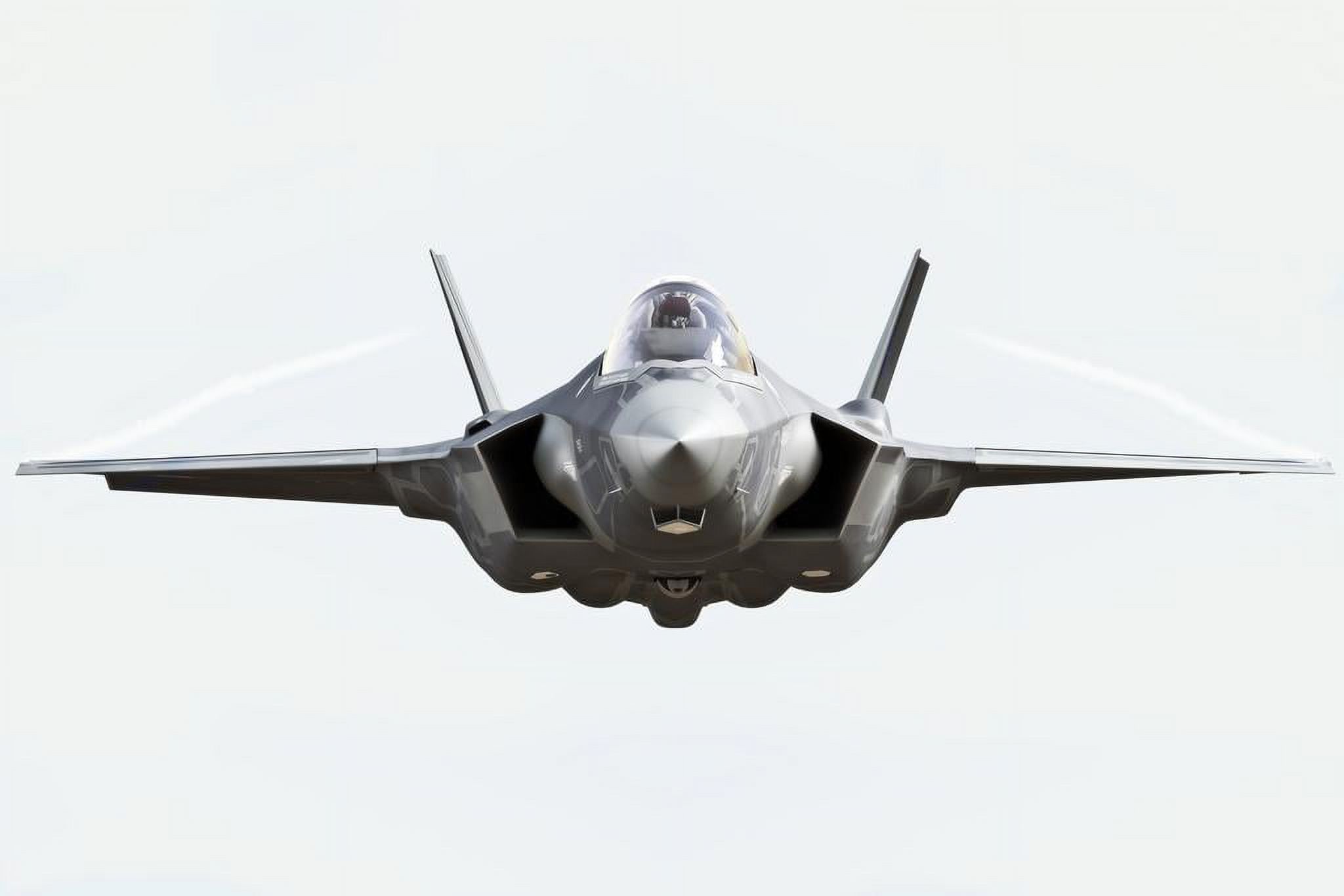 F35 Lightning II Fighter Jet Plane Front Isolated Photo Cool Wall Art ...