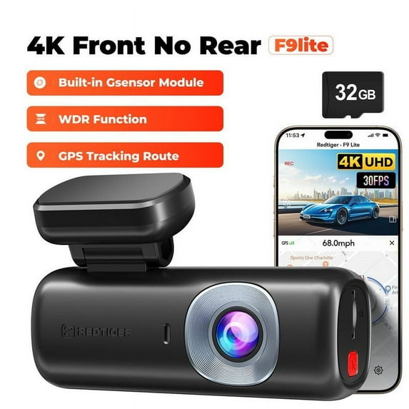 F4 4K Dash Cam Front, 2.2 inch Mini Car Camera, 2160P UHD Touch Screen ...
