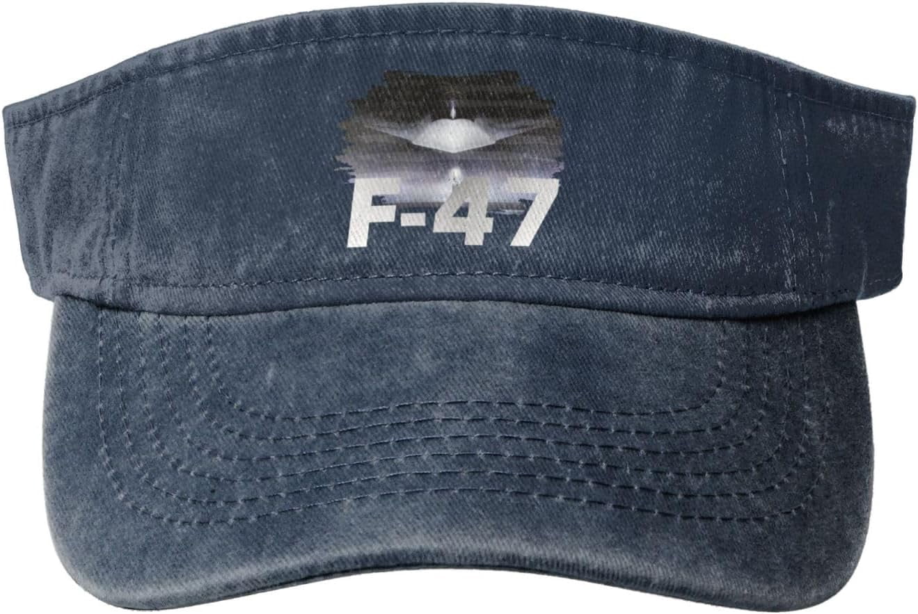 F47 Fighter Jet F47 Jet Fighter Aircraft Sport Sun Visor Hats Cotton ...