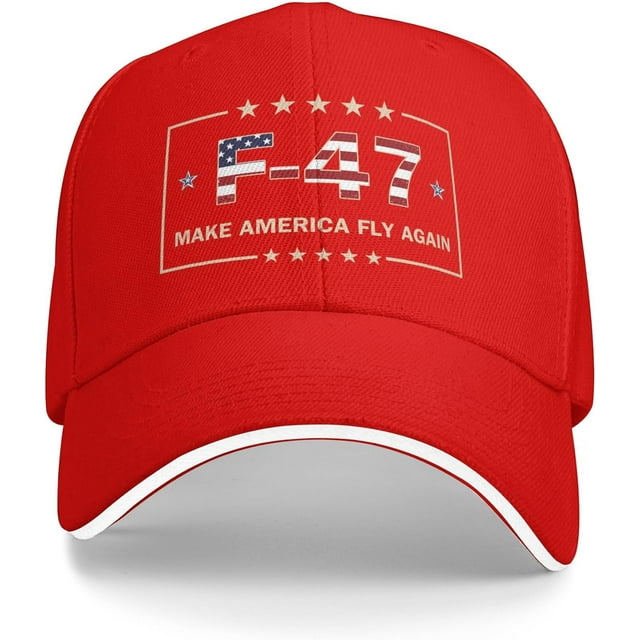 F47 Fighter Jet Hat Make America Fly Again Baseball Cap Trucker Hats ...