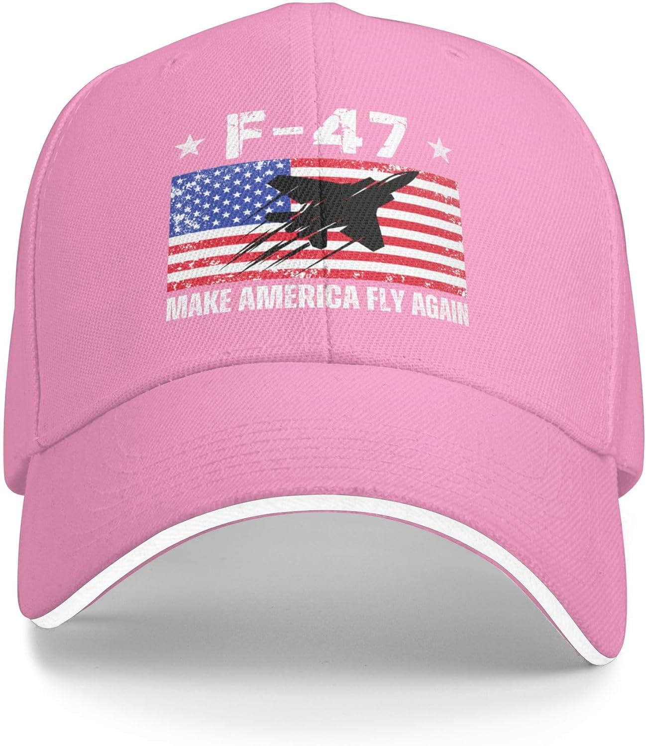 F47 Fighter Jet Sandwich Hat Make America Fly Again Baseball Cap ...