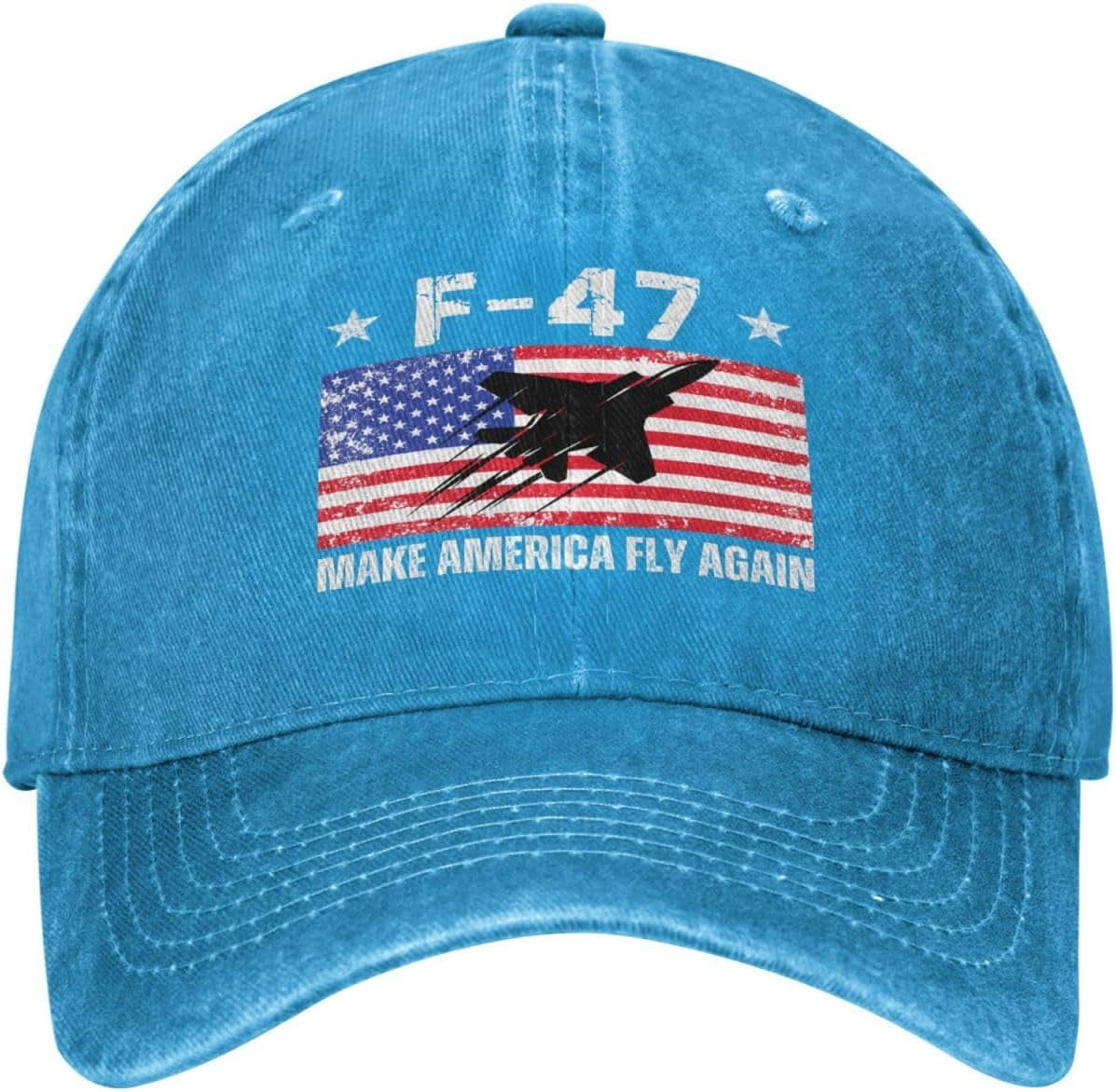 F47 Fighter Jet Trucker Dad Hat Make America Fly Again Vintage Baseball ...