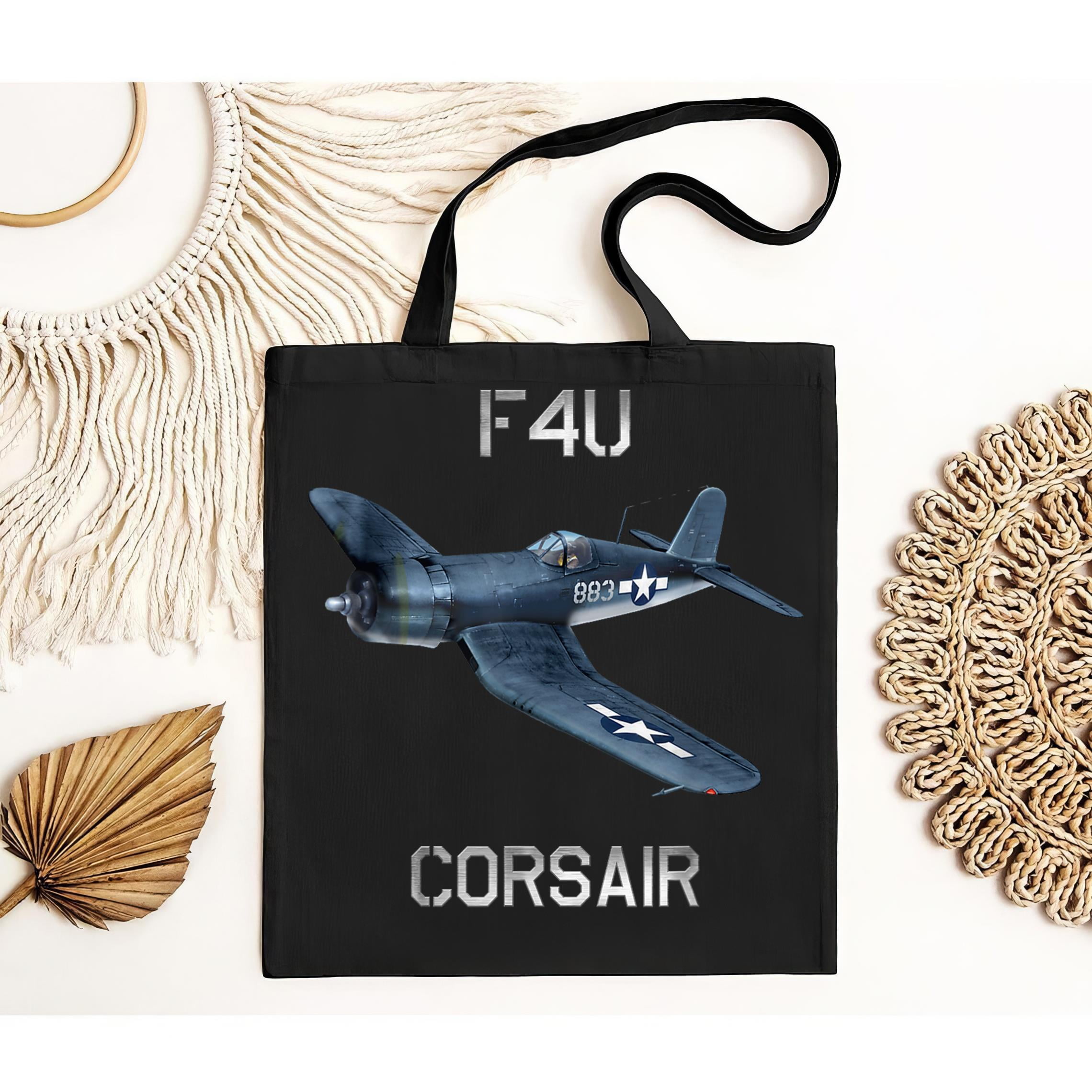 F4U Corsair Vintage US WW2 Warbird Fighter Plane Tote Bag S--TH54757 ...