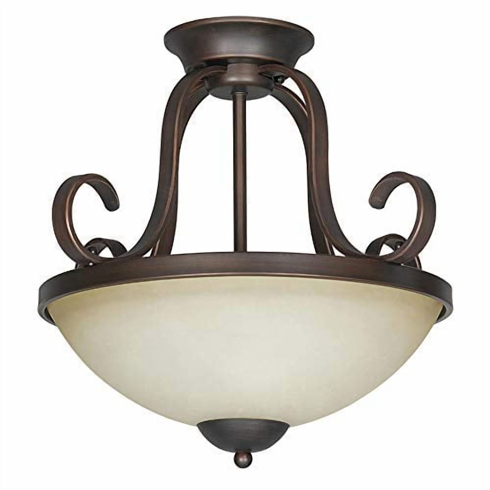 F5266-26 Provano - Two Light Semi-Flush Mount, Tique Finish with ...