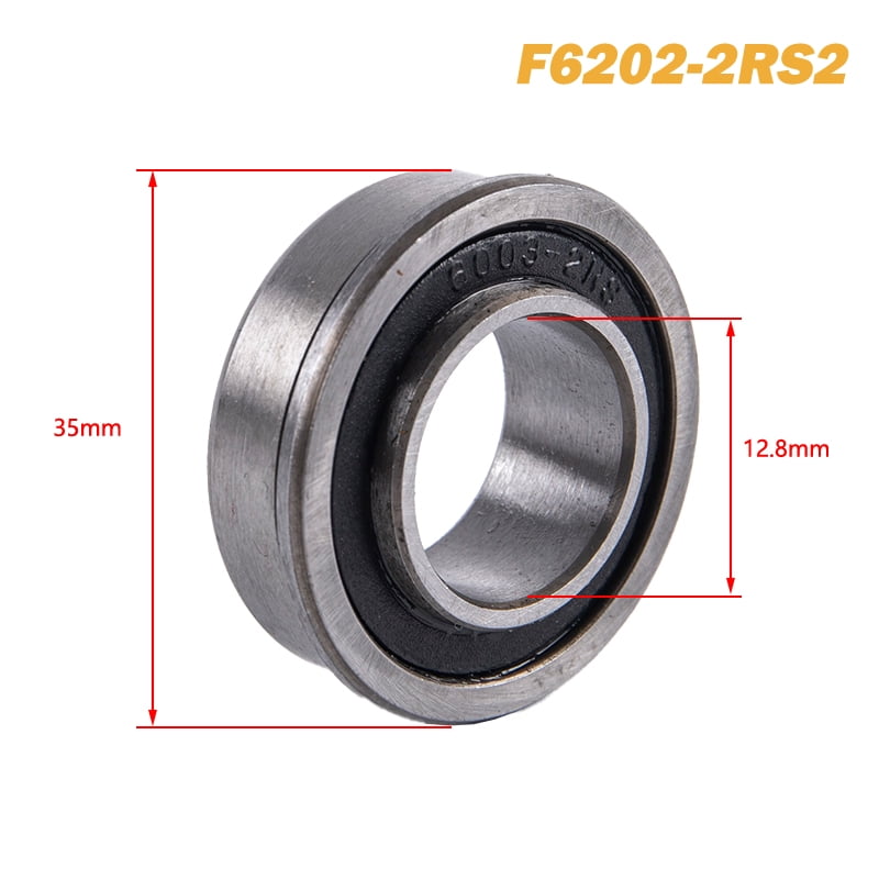 F6202-2RS Flange ABEC-1 Deep Groove Garden Trolley Ball Seal ...