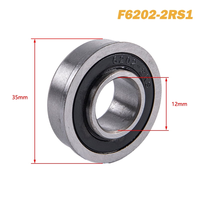 F6202-2RS Flange ABEC-1 Deep Groove Garden Trolley Ball Seal ...