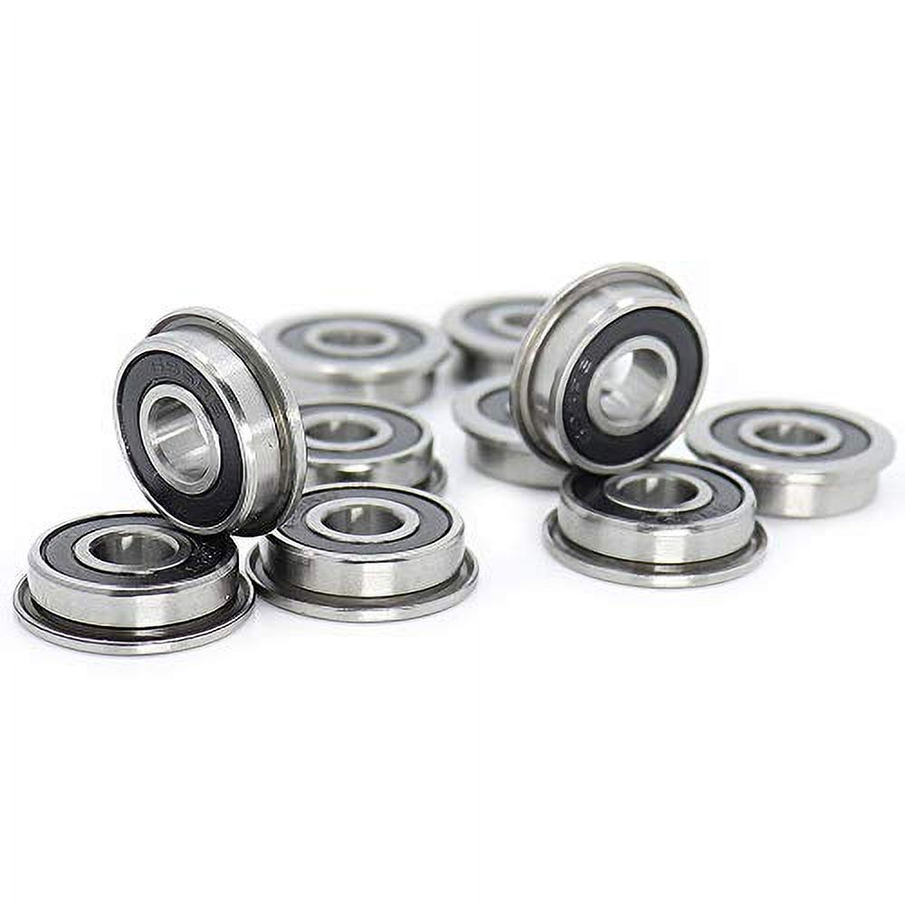 F695-2RS Bearing 5x13x4mm Flanged Miniature F695-RS Deep Groove Ball ...