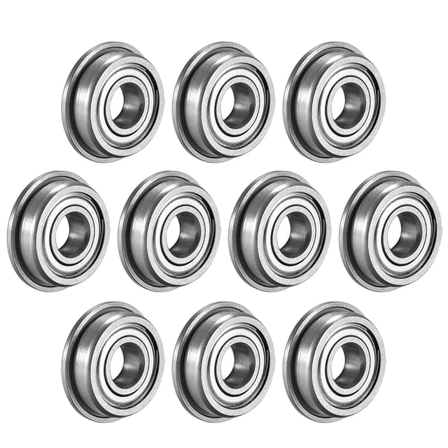 F695ZZ Flange Ball Bearing 5x13x4mm Double Metal Shielded (GCr15 ...