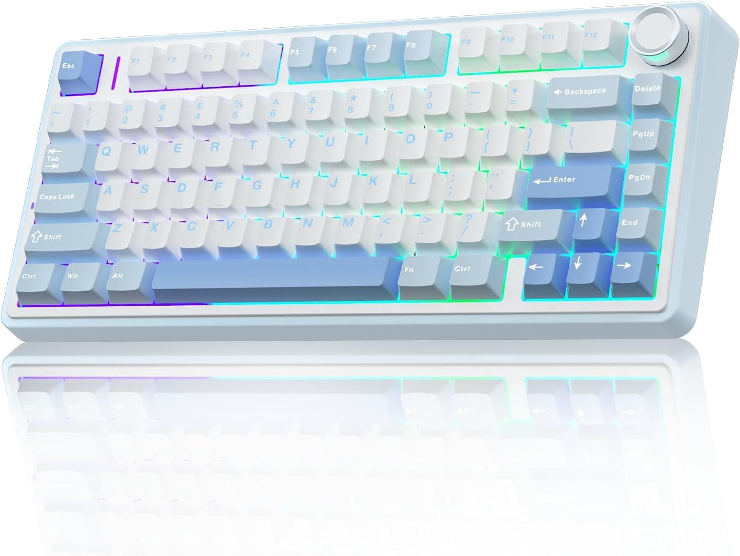 F75 75% Mechanical Keyboard, Hot Swappable Creamy Keyboard, Pre-lubed ...