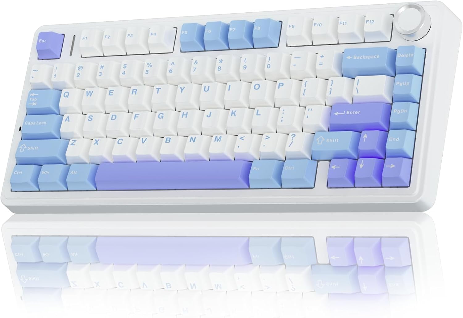 F75 75% Mechanical Keyboard, Hot Swappable Creamy Keyboard, Pre-lubed ...
