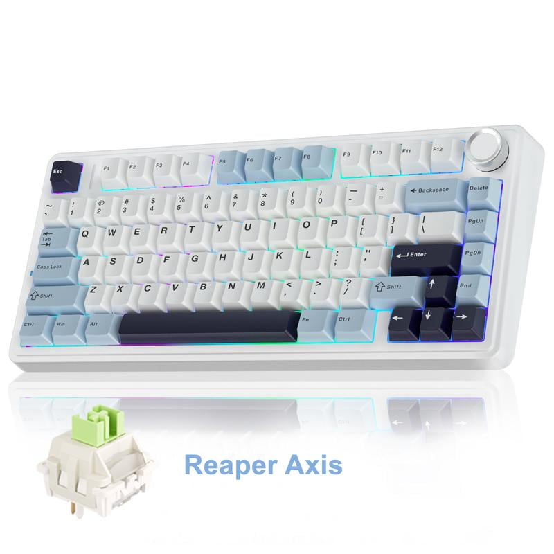 F75 75% Wireless Mechanical Gaming Keyboard with Washer Hot Swappable ...