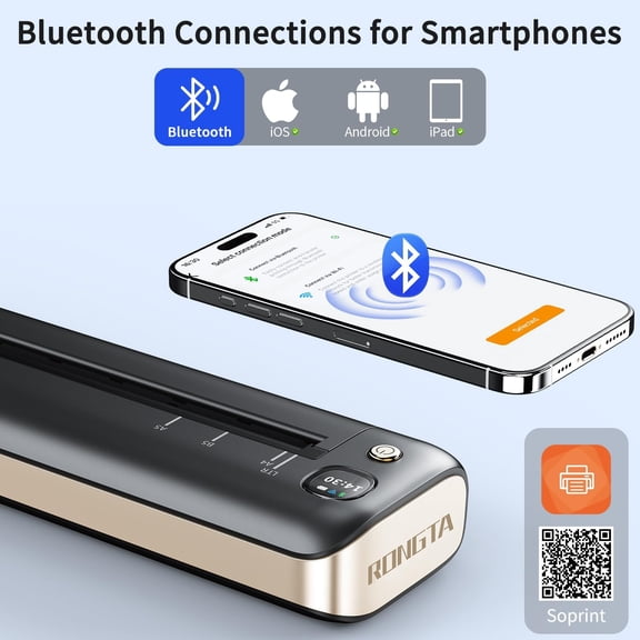 The D830 portable wireless printer is ideal for inkless printing ...