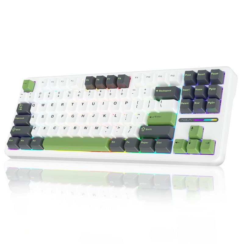 F87Wireless Mechanical Keyboard75 percent Hot Swappable Keyboard,Gasket ...