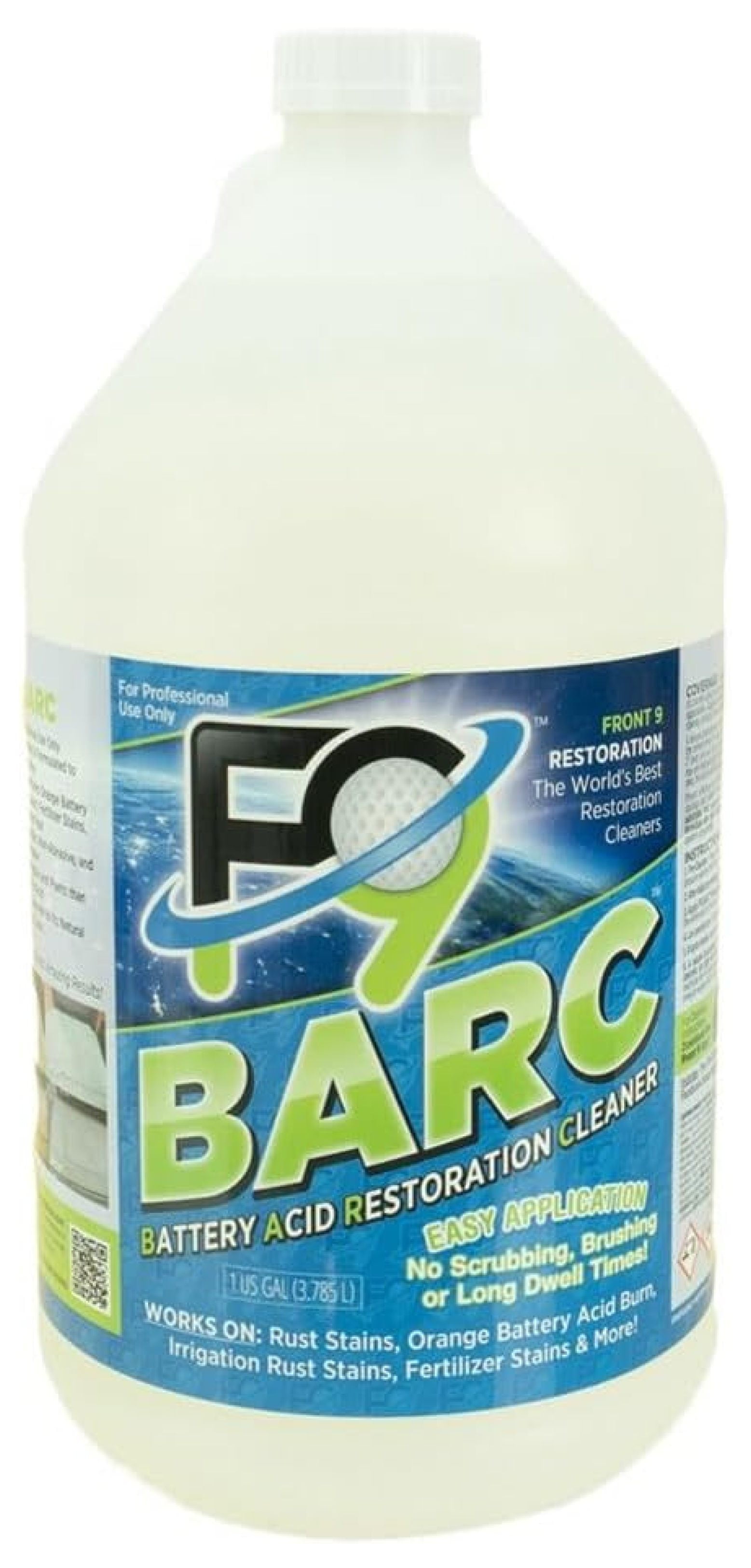 F9 BARC Concrete Rust Remover - 1 Gallon - Removes Rust, Battery Acid ...