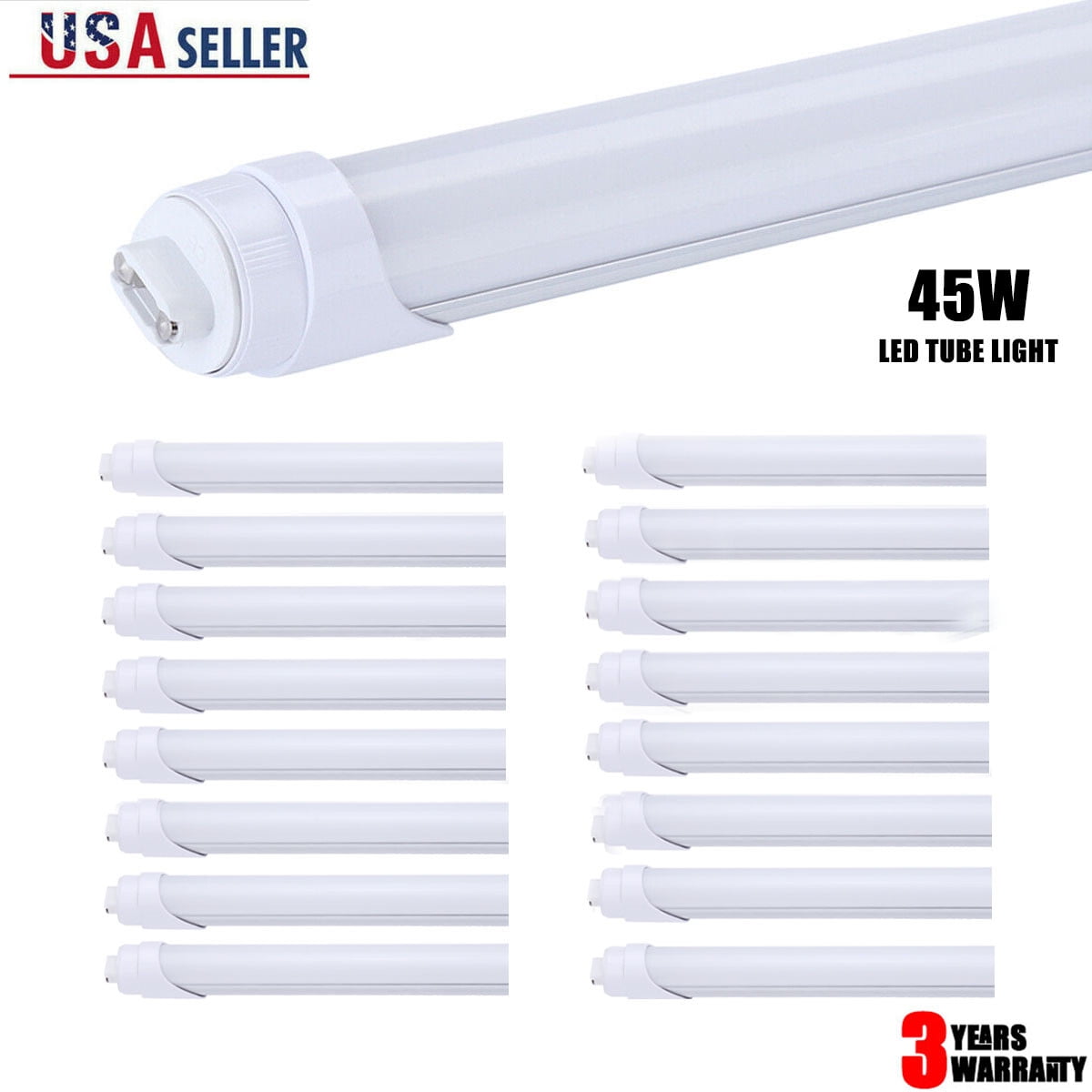 F96T12 HO Bulb R17D 2 Pins LED Tube Light T8 Rotatable 8FT LED Shop ...