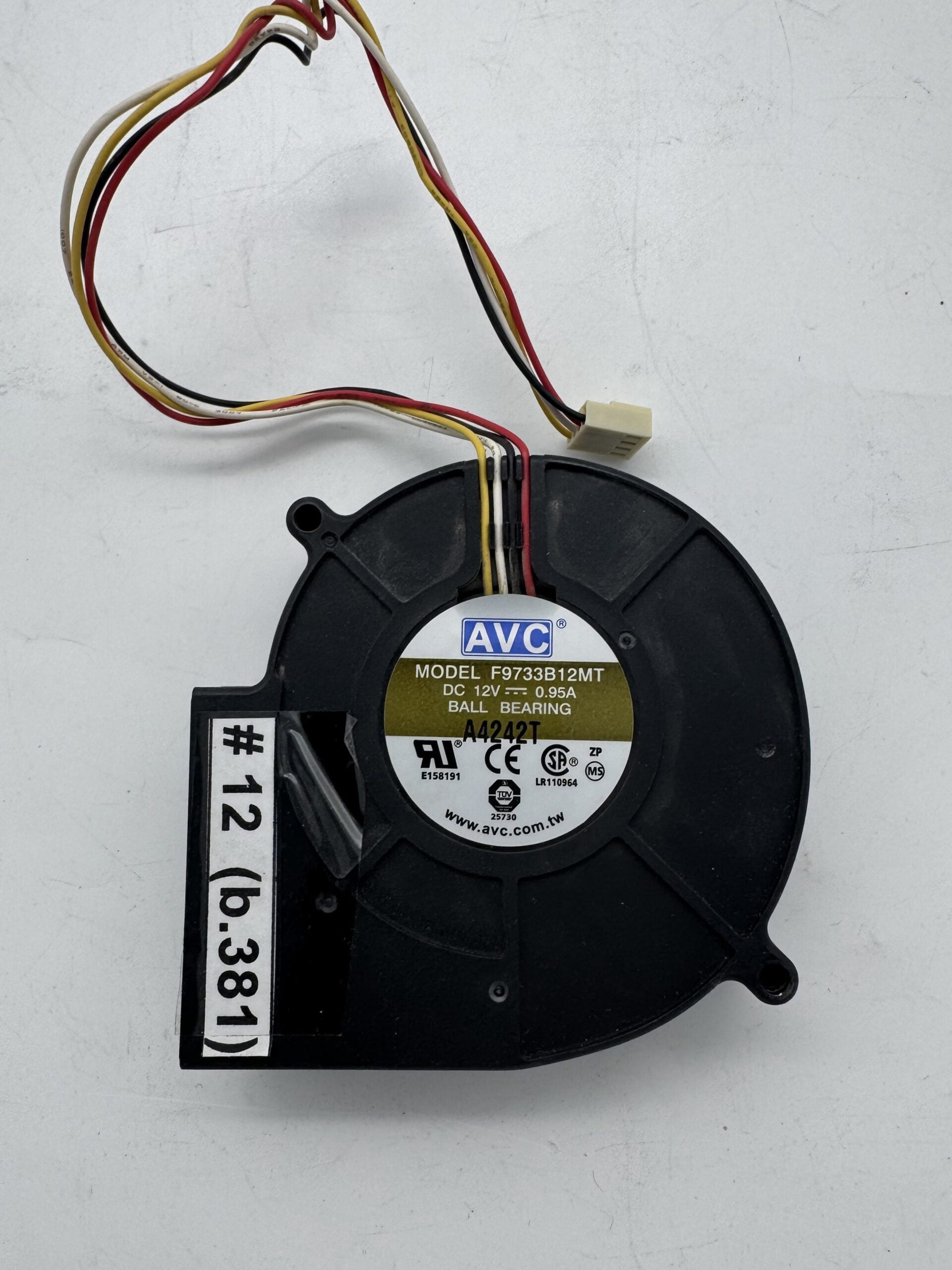 F9733b12mt - blower fan dc12v 0.95a ball bearing, 8008516 - Walmart.com
