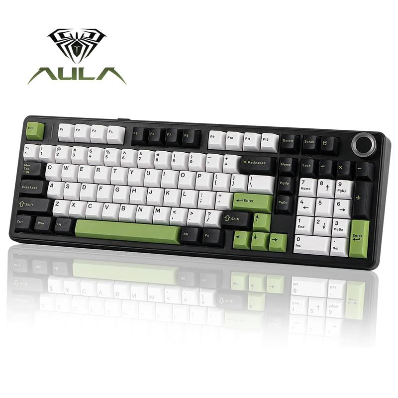 F99 Pro Mechanical Keyboard, Hot Swappable Custom Gaming Keyboard, Tri ...