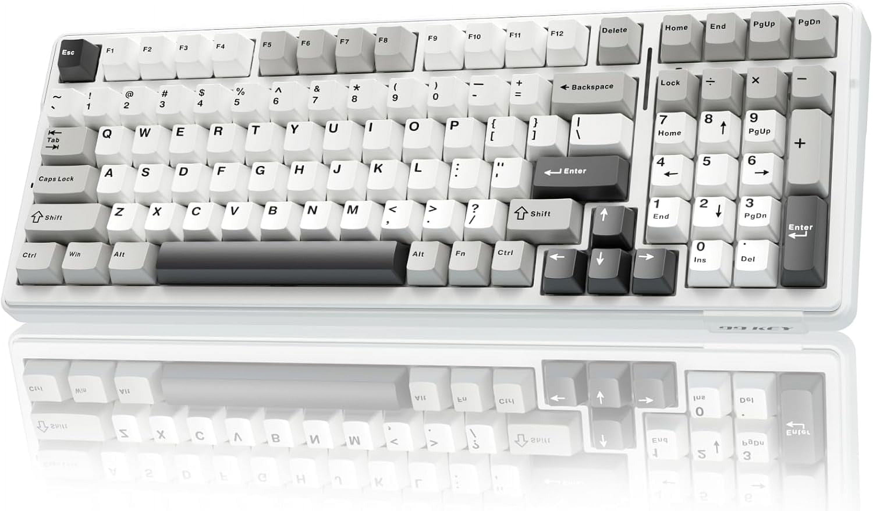 F99 Wireless Mechanical Keyboard,Tri-Mode BT5.0/2.4GHz/USB-C Hot ...