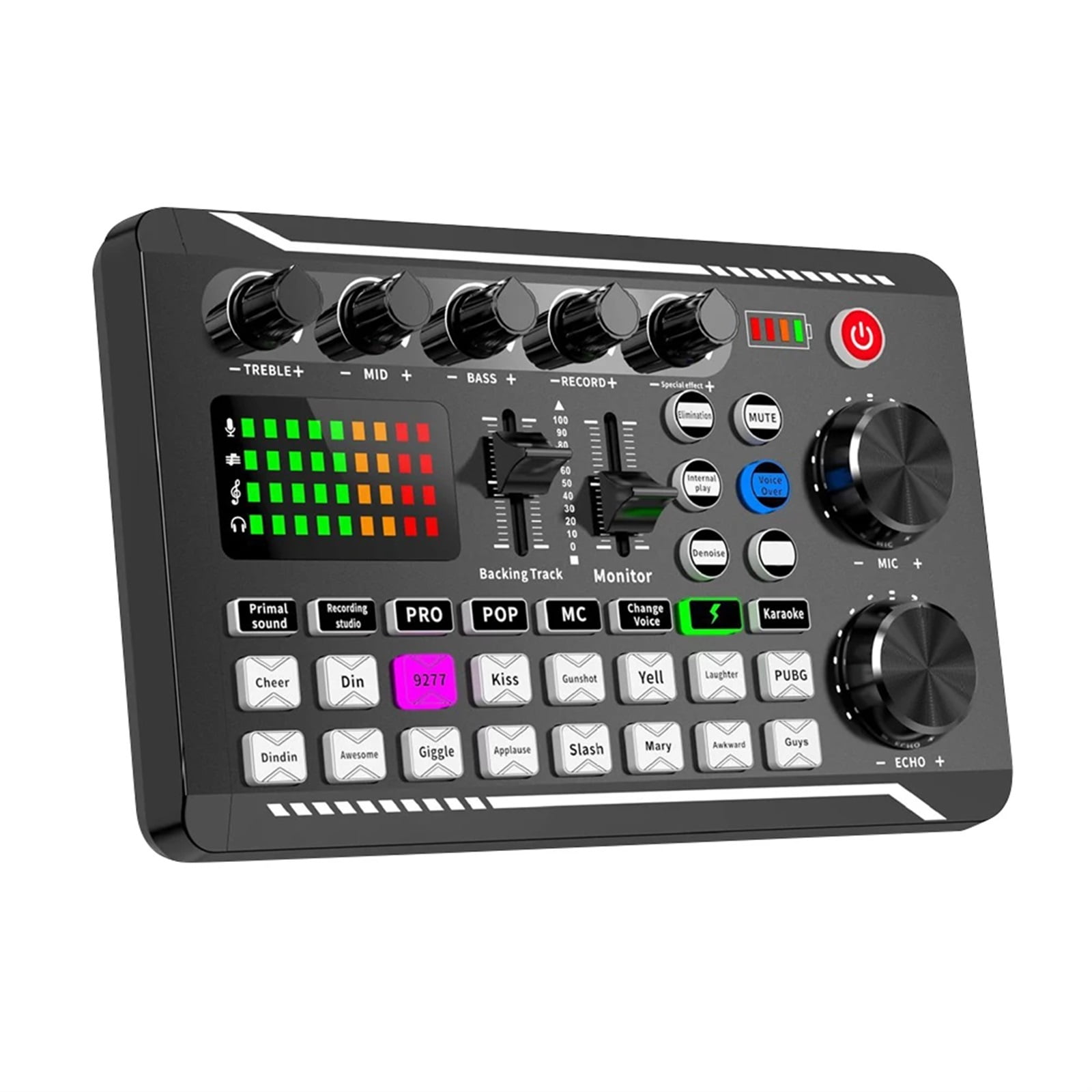F998 Multifunctional Tuning Sound Card Microphone Mixer Kit Aud-io ...