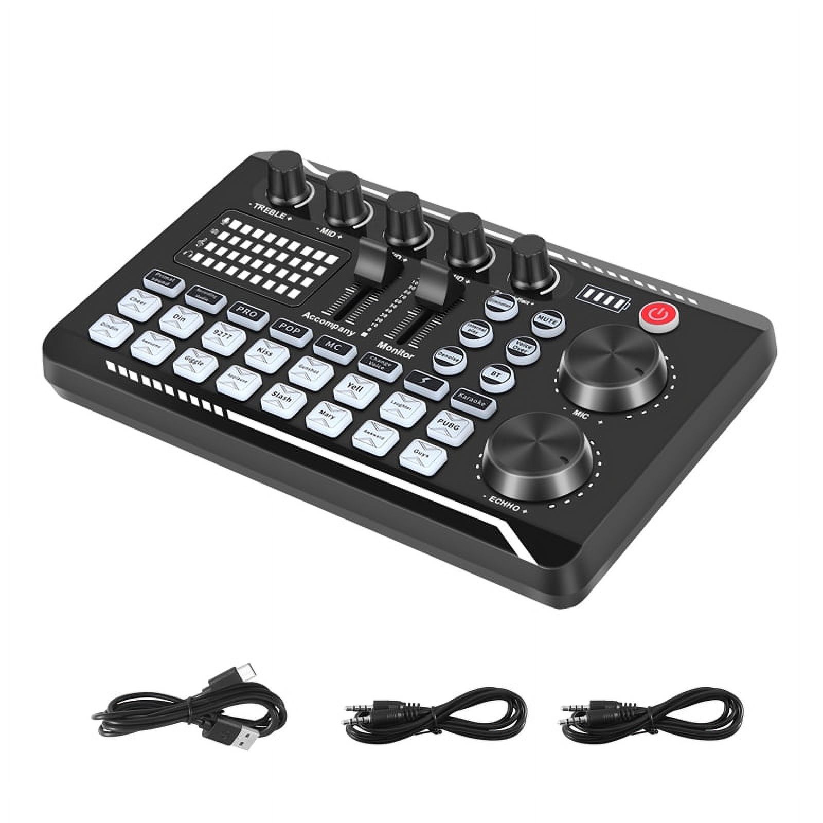 F998 Sound Card Microphone Sound Audio Interface Mixer Sound Card ...