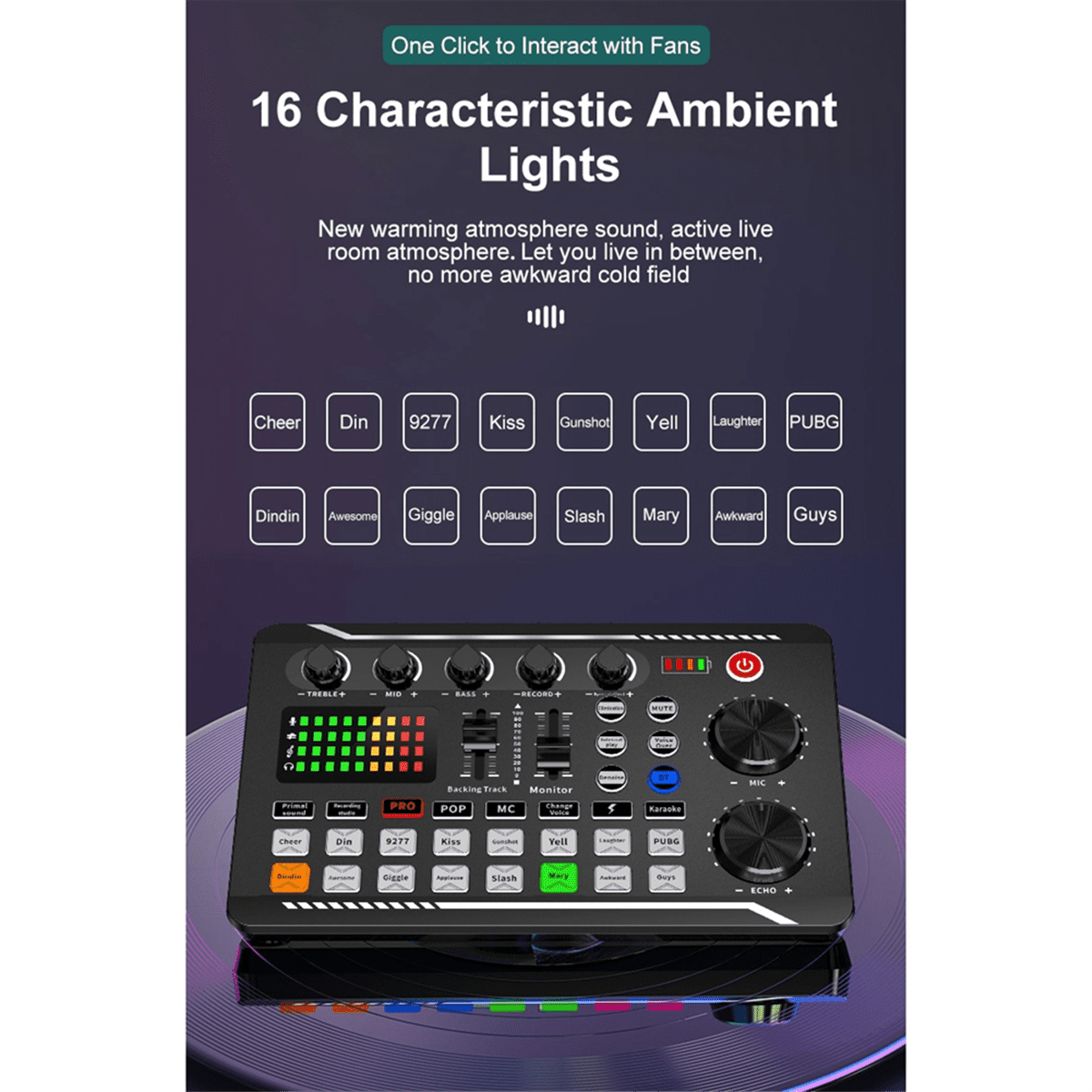 F998 Sound Card and BM800 Microphone Kit Mic Mixer Audio Mixing Console ...