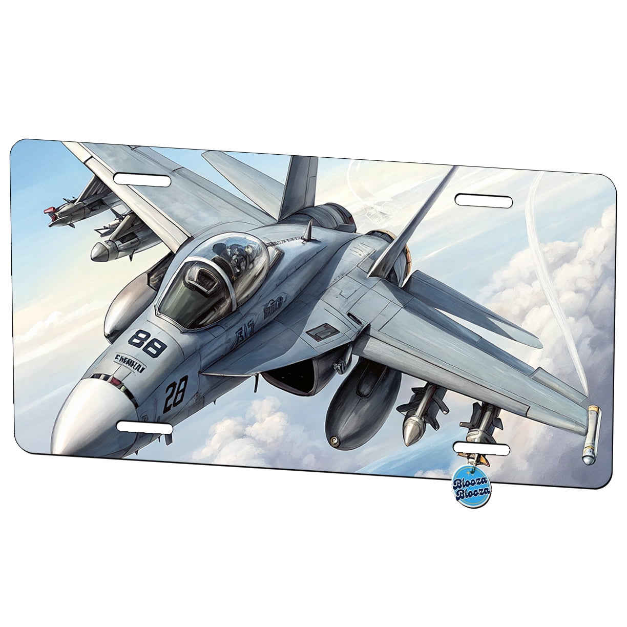 FA-18 Hornet US Navy Multirole Fighter Plane Metal Novelty License ...