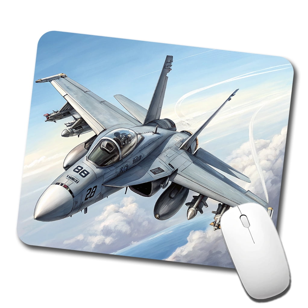FA-18 Hornet US Navy Multirole Fighter Plane Mouse Pad Low Profile ...