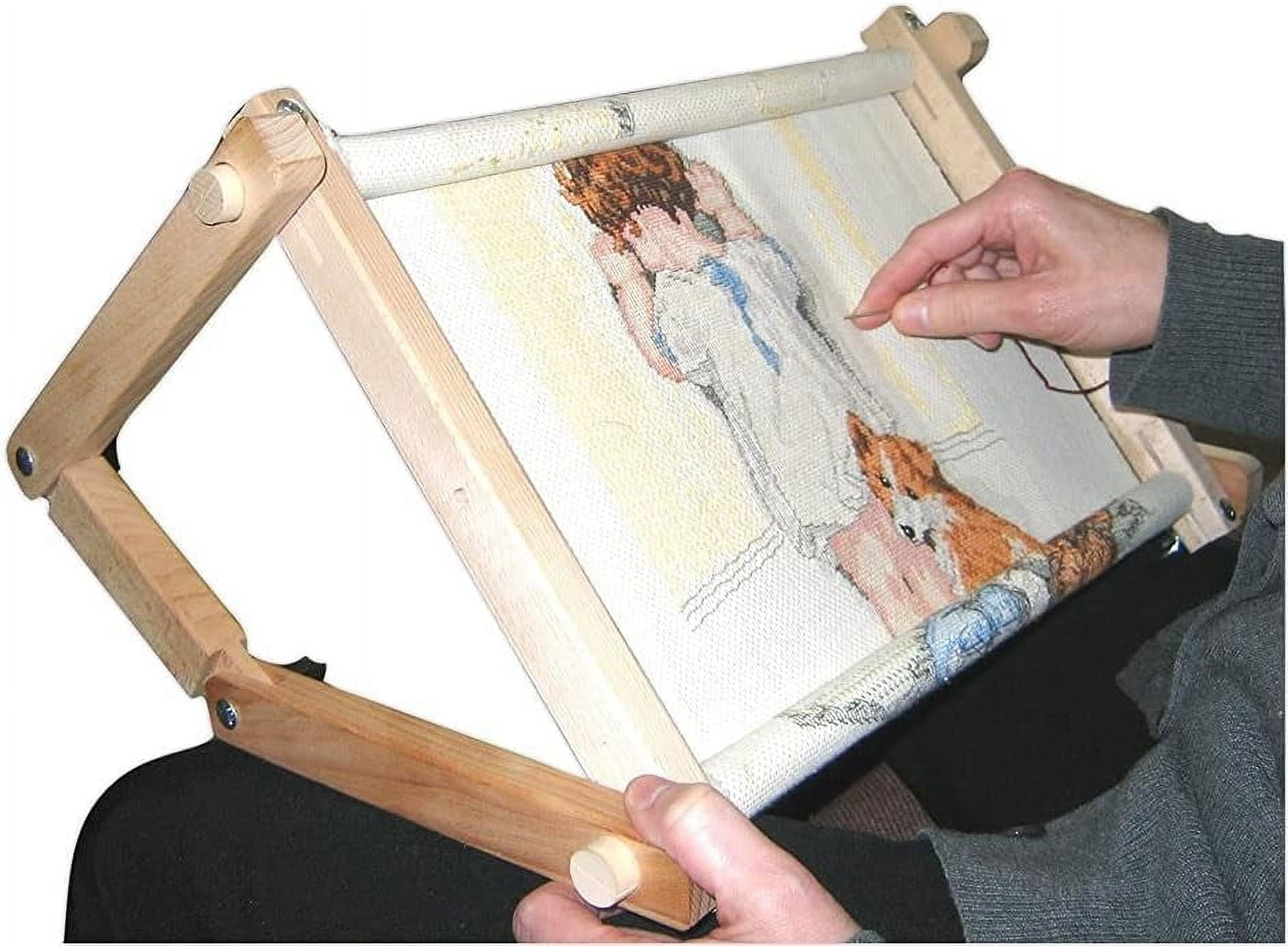 FA Adjustable Hands Stitch and Scroll Lap/Table Frame, 8.50 x 18 inch ...