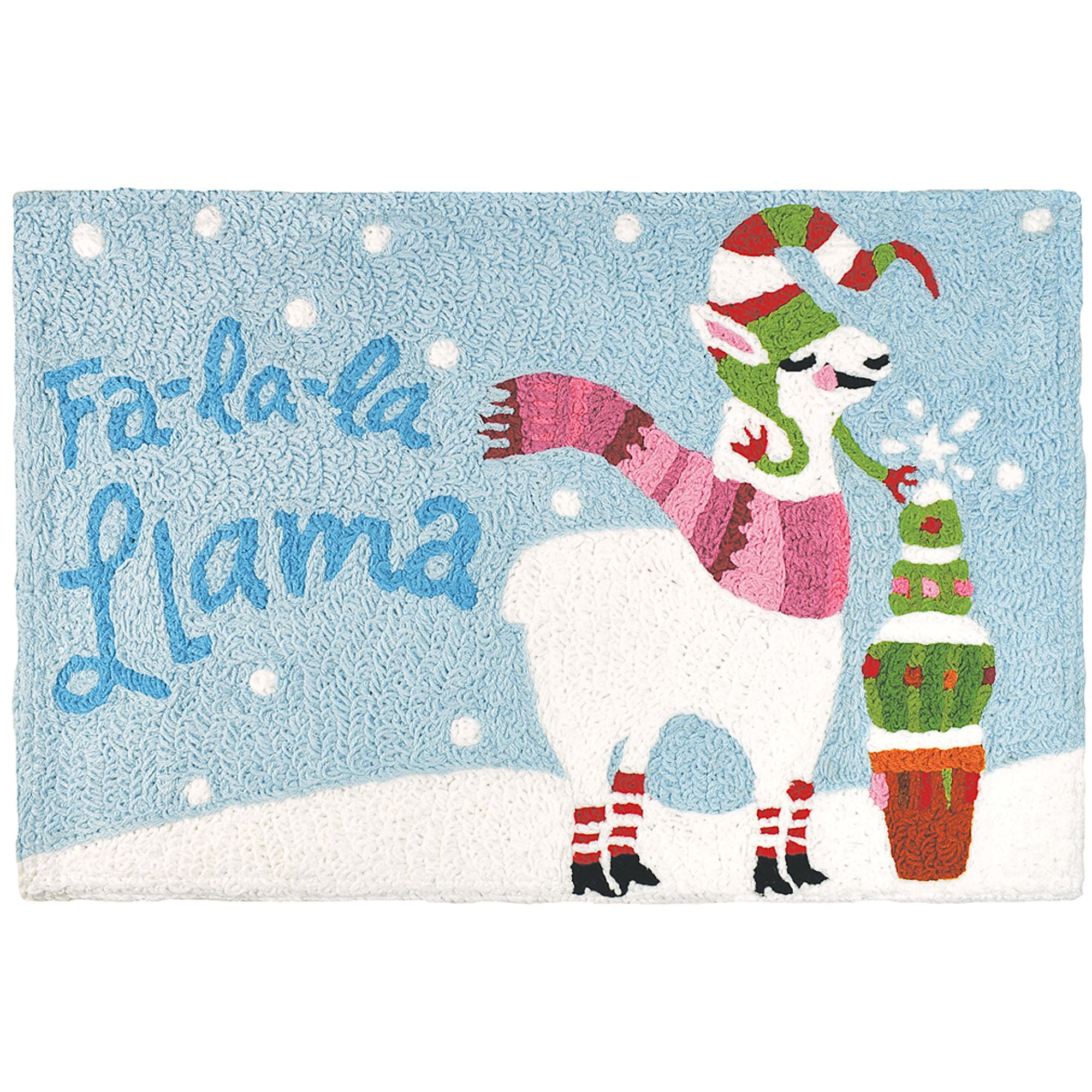 FA-LA-LA-LLAMA Jellybean Accent Washable Rug 20" x 30" JBL-CYF002 ...