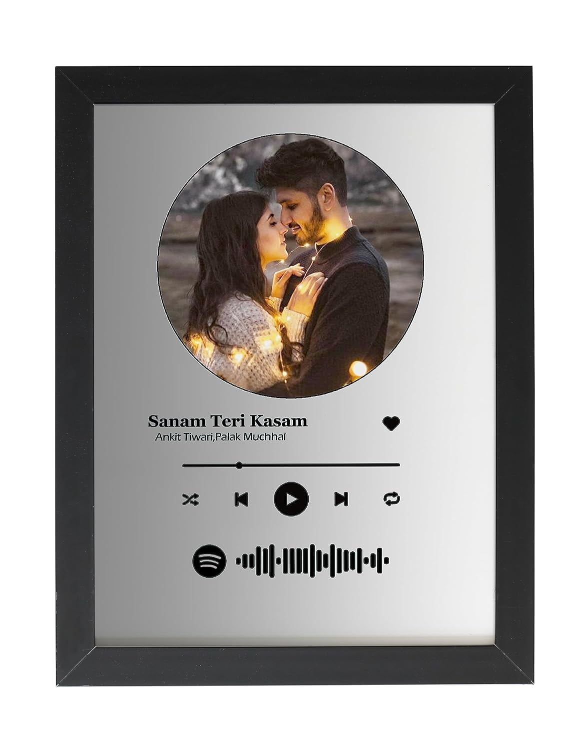 FA6 Spotify Photo Frame Customized Picture Music Frame For Birthday Gift Scannable Spotify Song ...