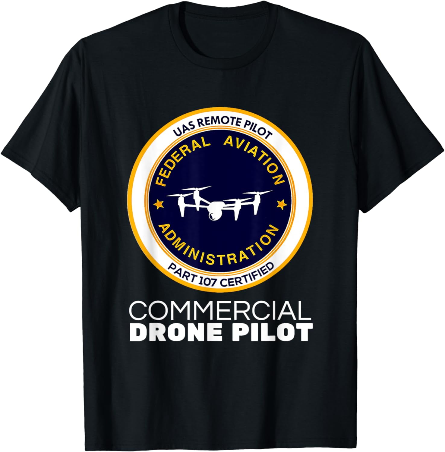 FAA Commercial Drone Pilot Tshirt - Walmart.com