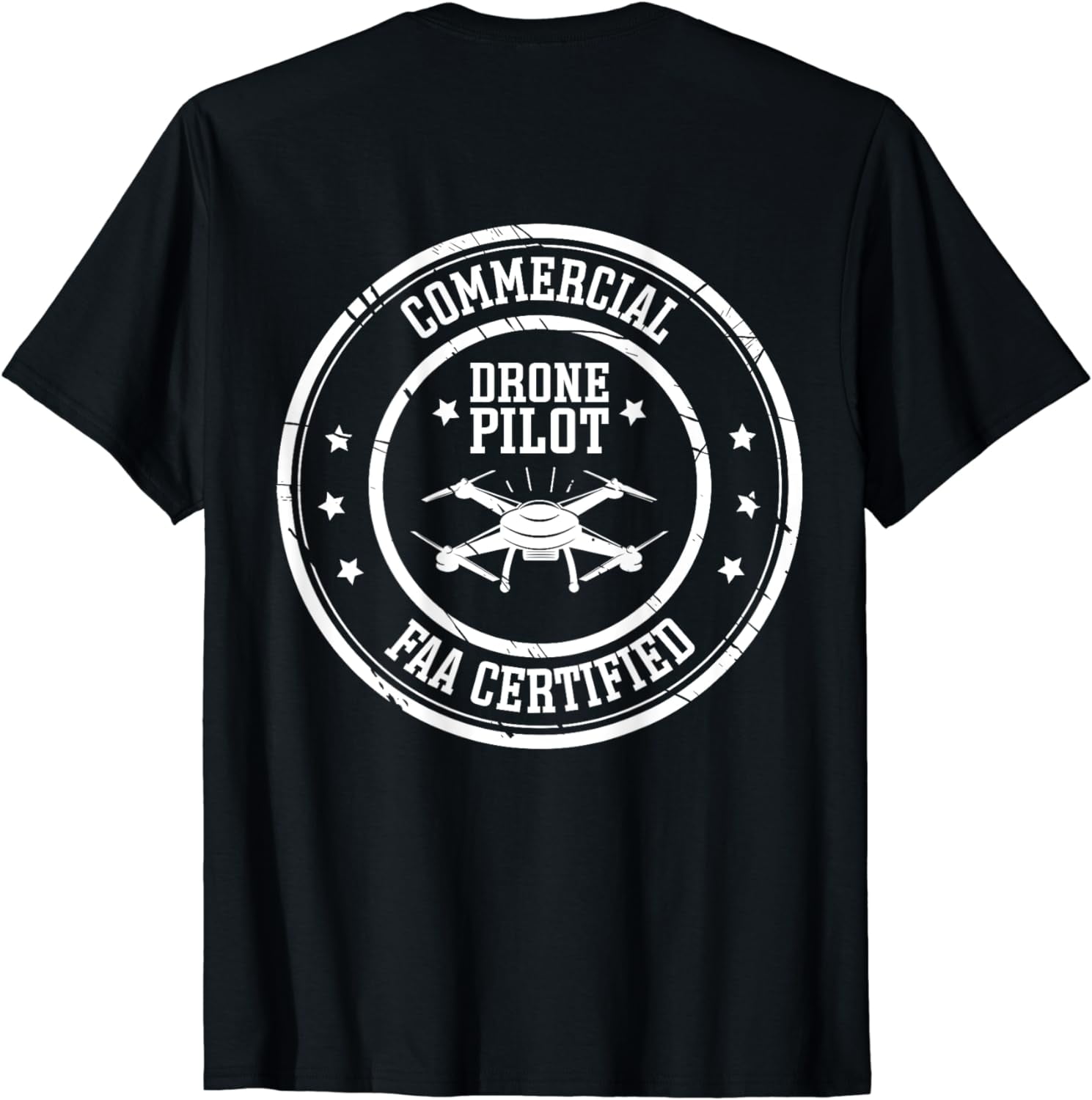 FAA Licensed & Certified Commercial Drone Pilot T-Shirt - Walmart.com
