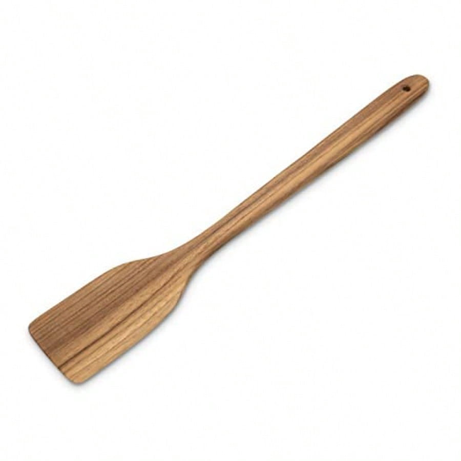 18" Teak Long Wooden Spatula Heavy Duty Stir Paddle for Cooking in Big ...