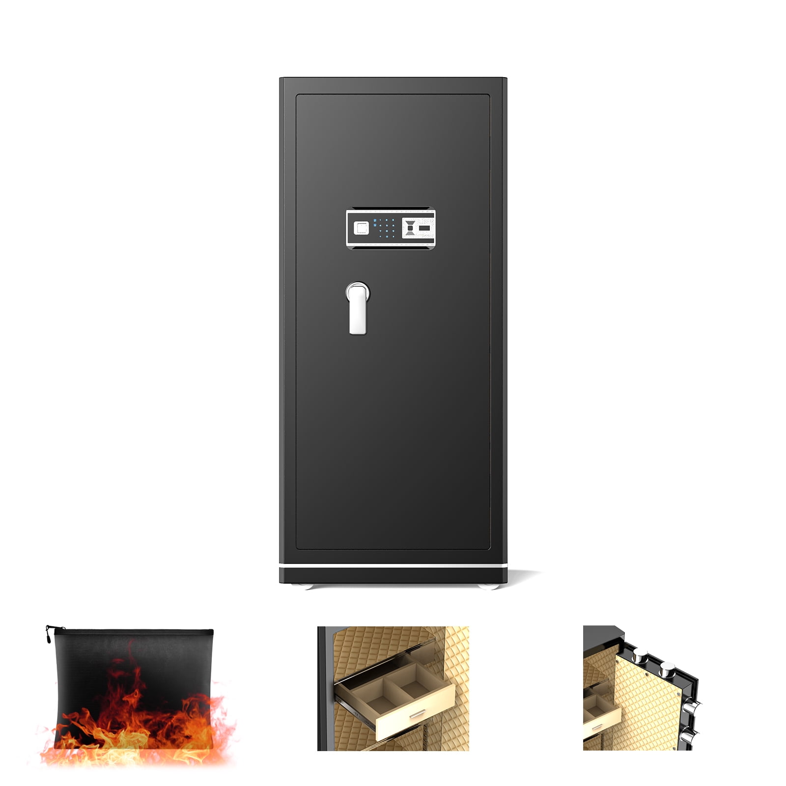 FABAO Heavy Duty Extra Large Safe Box, Fireproof Safe for Home 17.5Cub ...