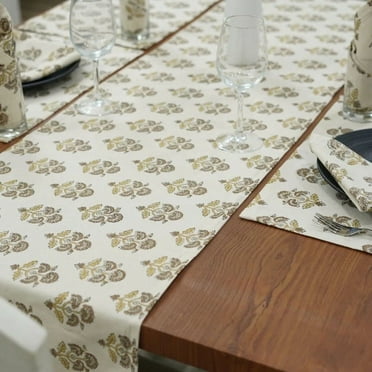 Hip-O Modern Living Handmade Durable Teak Table Runner, Transitional ...