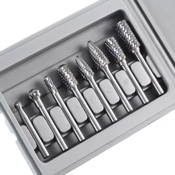 FABLE- 1/4'' Double Cut Tungsten Steel Carbide Rotary Burr Die Grinder ...