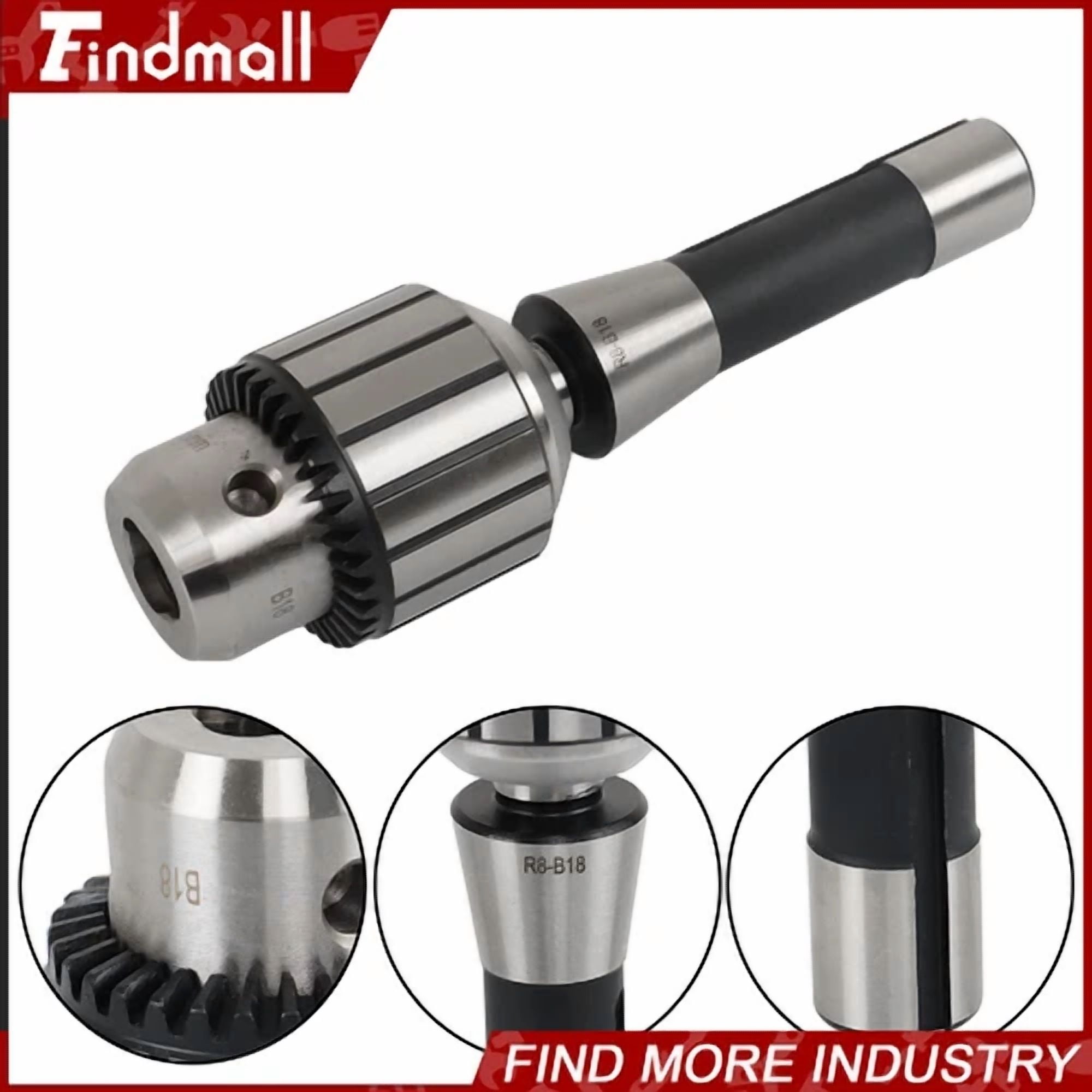 FABLE- 1/8 - 5/8" Duty Drill Chuck With R8 Shank Precision Integrated ...