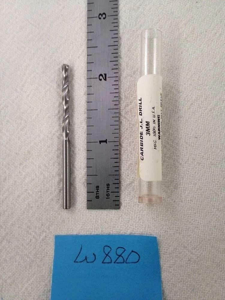 FABLE- 1 New Htc 3Mm Solid Carbide Spiral Drill. Jobber Length. Usa ...