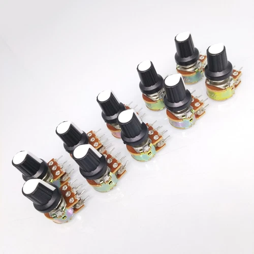 FABLE- 10 Units 100K B100K Ohm Linear Taper Rotary Dual Potentiometer ...